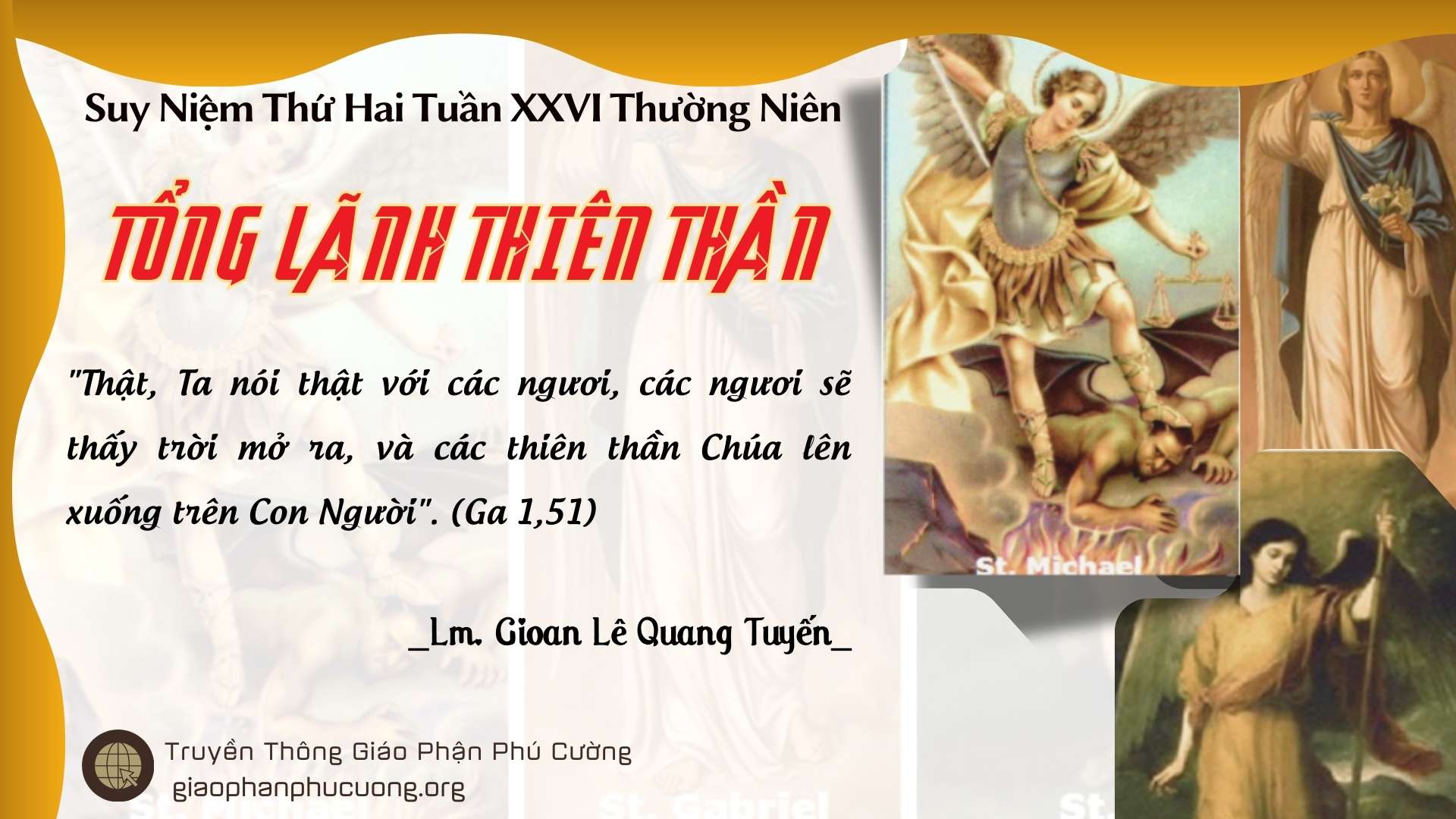 TỔNG LÃNH THIÊN THẦN - Suy Niệm Lời Chúa | Thứ Hai Tuần XXVI Thường ...